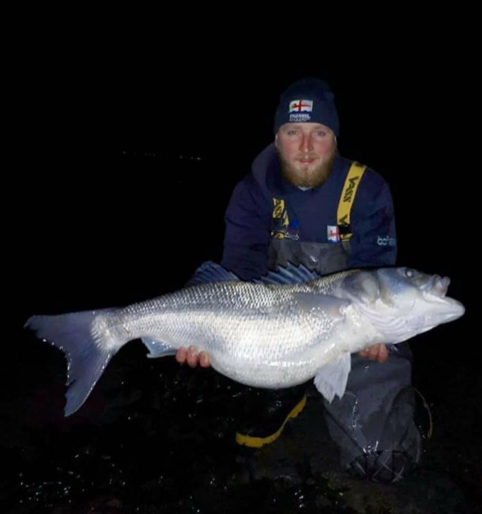 Monster bass from shore Bristol Channel 22lb - In The News - Poole Bay ...