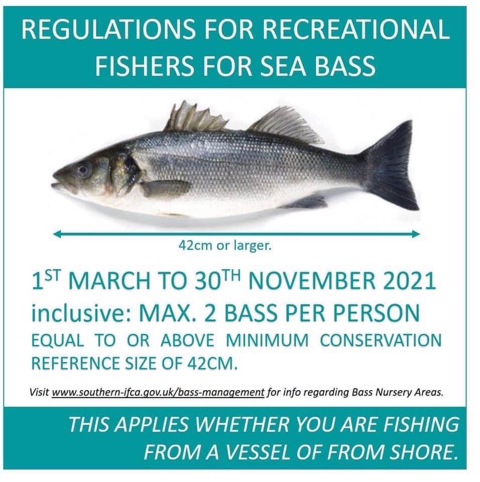 Bass limits 2021 - Conservation Issues - Poole Bay Small Boat Angling Club